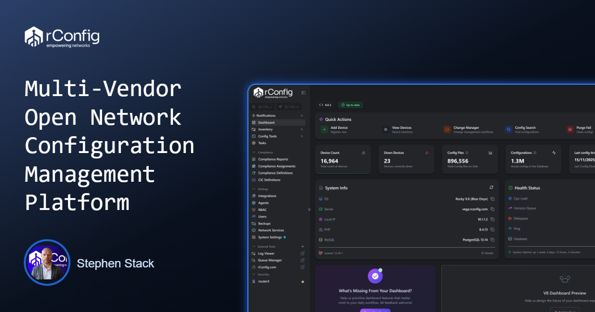 Configuration Rollback & Version Control | rConfig - rConfig - Network ...